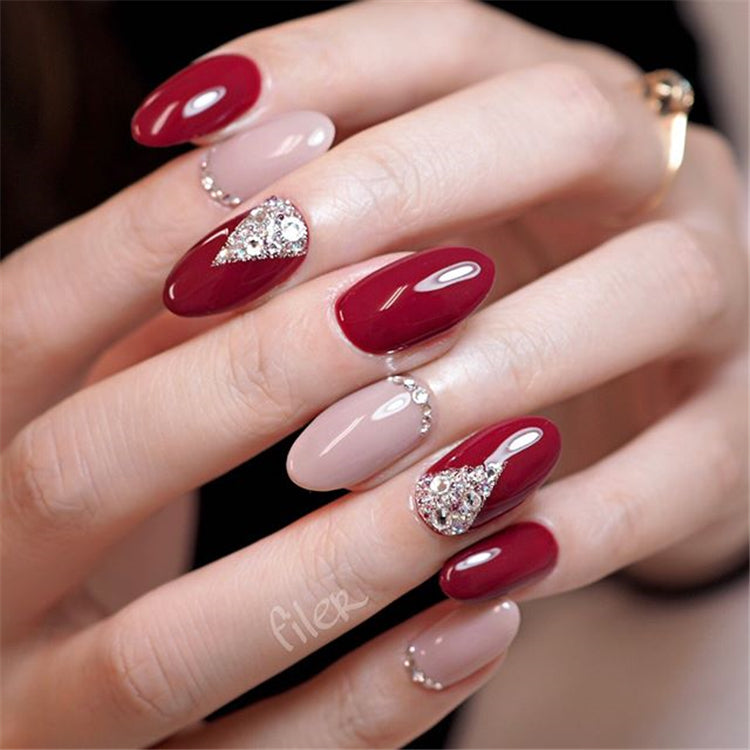 Creative Ideas For Red Acrylic Nails Designs Ostty