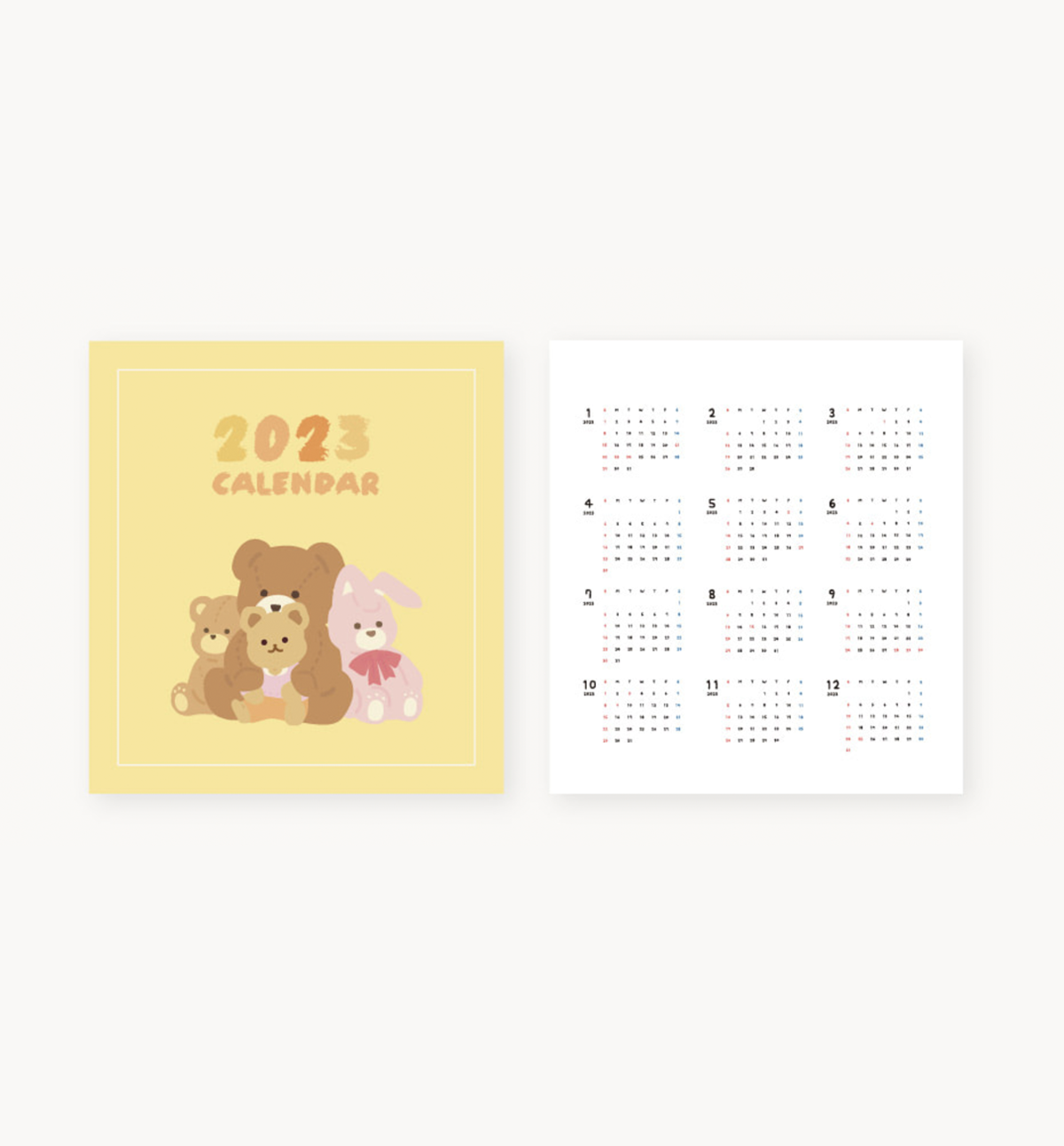 2023 My Bears Desk Calendar