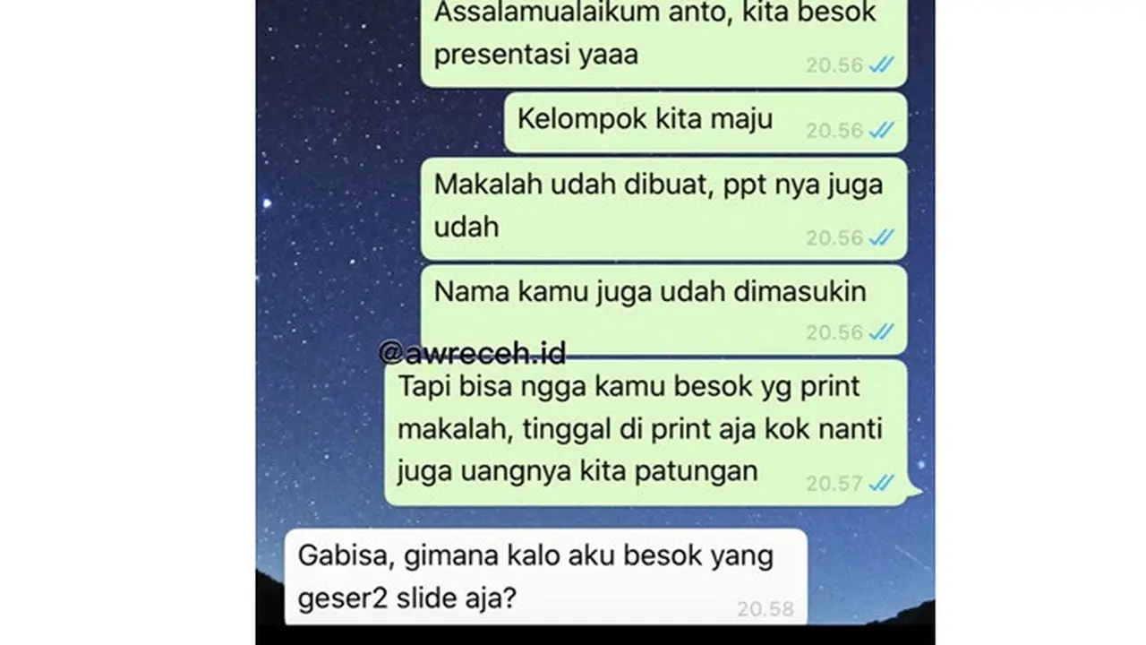 5 Chat Kerja Kelompok Ini Kasihan Banget Bikin Geregetan Hot