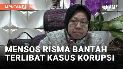 Video Mensos Risma Bantah Terlibat Kasus Korupsi Bansos Beras Periode