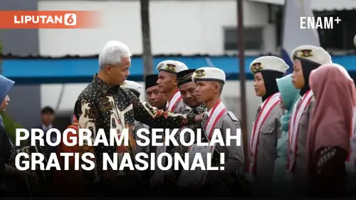 Video Ganjar Pranowo Akan Buat Program Sekolah Gratis Jateng Menjadi