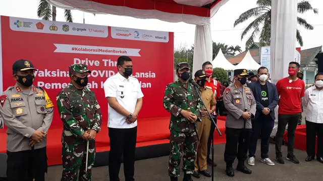 Pemko Medan Siapkan 60000 Dosis Untuk Vaksinasi Drive Thru Di Lanud