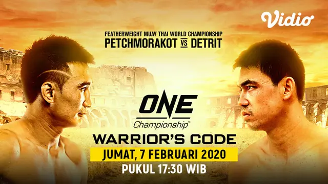 Saksikan Live Streaming One Championship Warriors Code Ragam