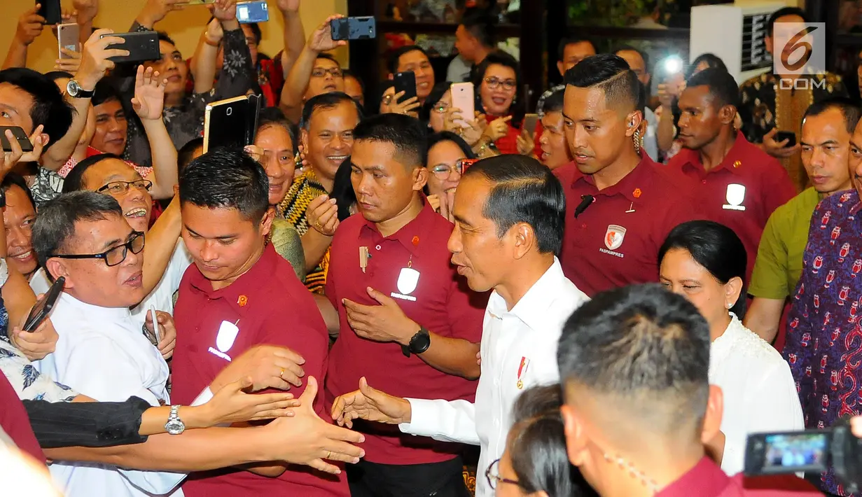 Foto Dihadapan Masyarakat Manado Jokowi Minta Jaga Persatuan Dan