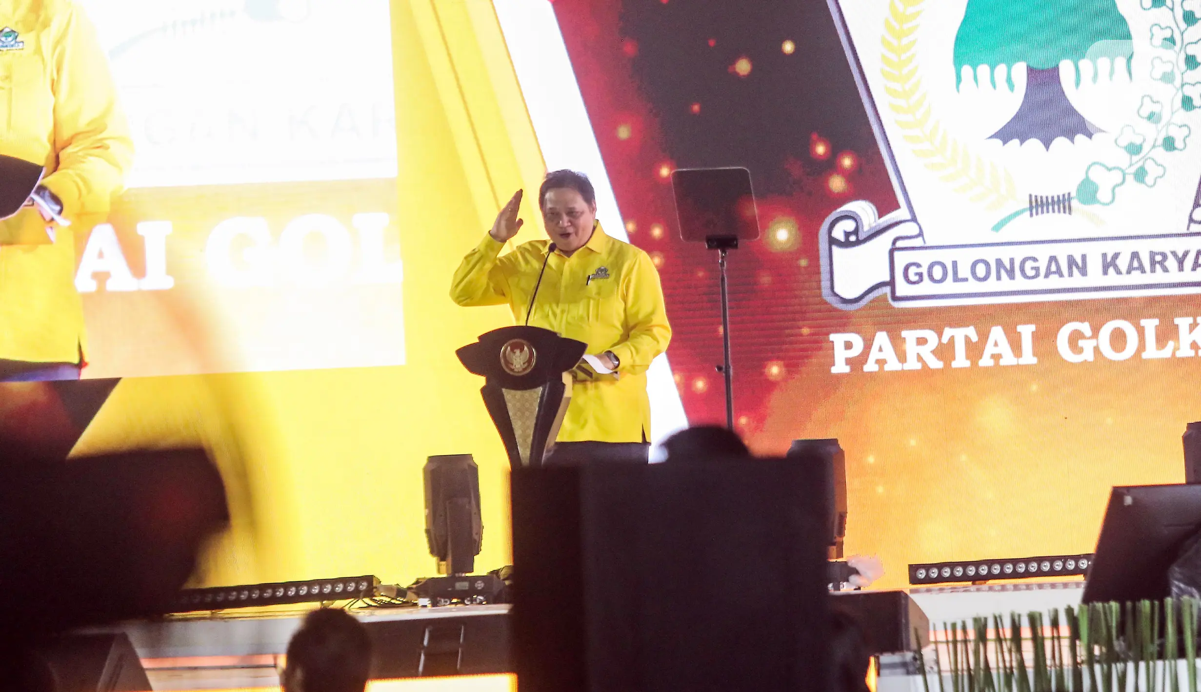 Momen Jokowi Dan Prabowo Hadiri Hut Ke 59 Partai Golkar Foto