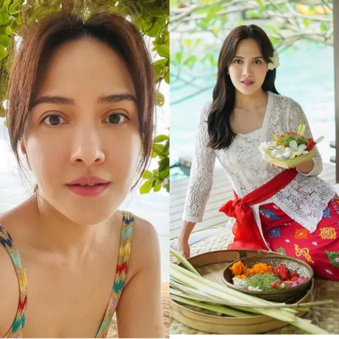 5 Tampilan Shandy Aulia Di Bali Dari Mengenakan Bikini Hingga Kebaya