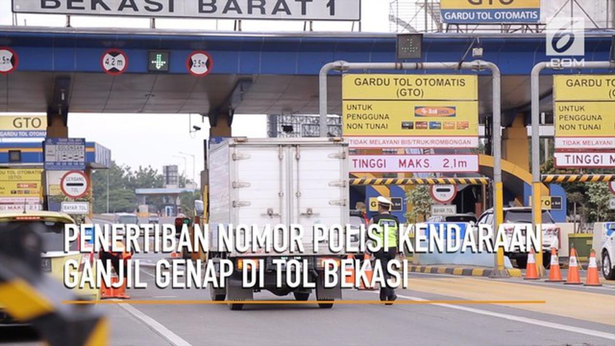 Video Penundaan Tilang Ganjil Genap Di Tol Bekasi News