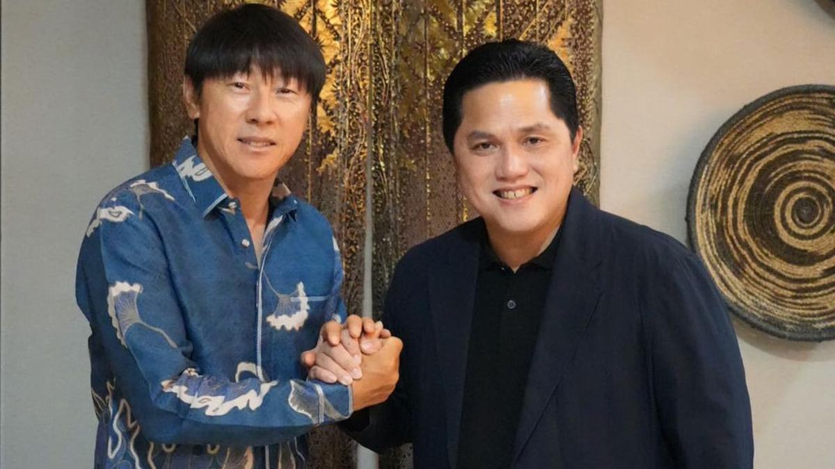 Erick Thohir Ajak Shin Tae Yong Ke Drawing Piala Asia 2023 Di Qatar