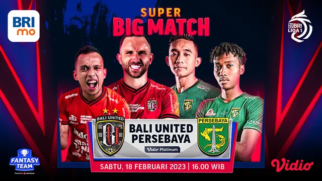 Link Live Streaming Bri Liga 1 Di Vidio Hari Ini Bali United Vs