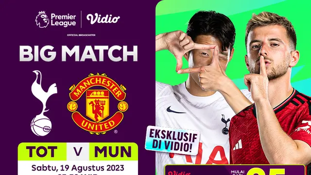 Jadwal Live Streaming Tottenham Vs Manchester United Di Vidio Sabtu 19