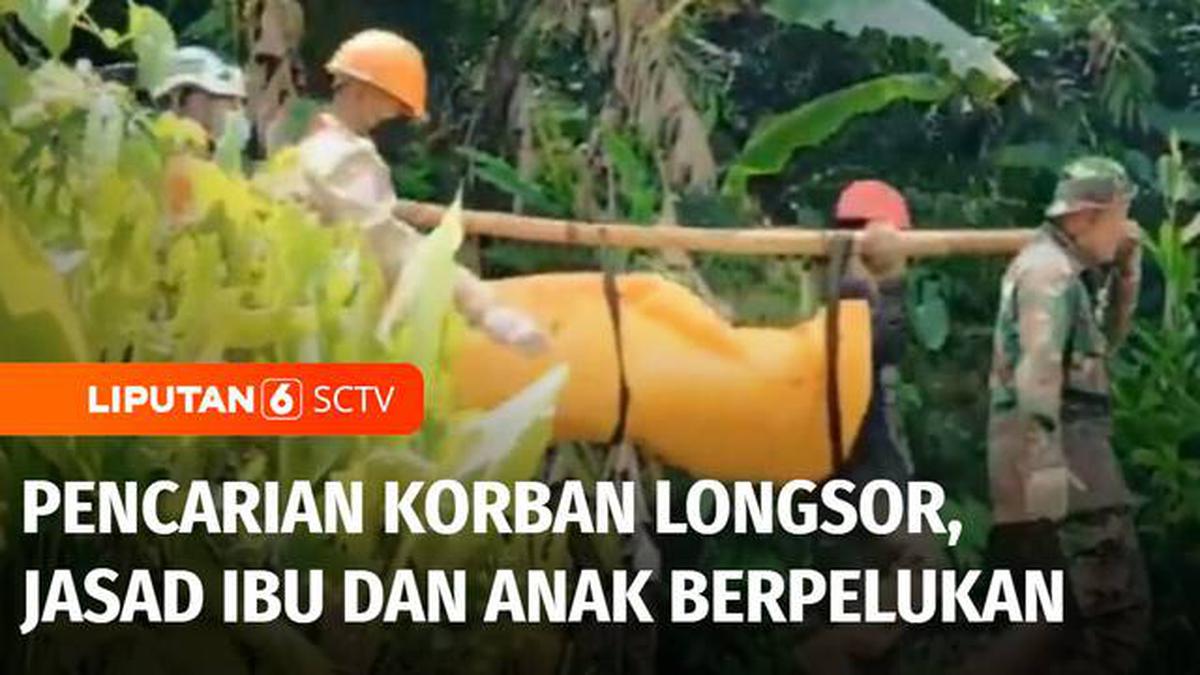 Video Pencarian Korban Longsor Bandung Barat Petugas Temukan Jasad