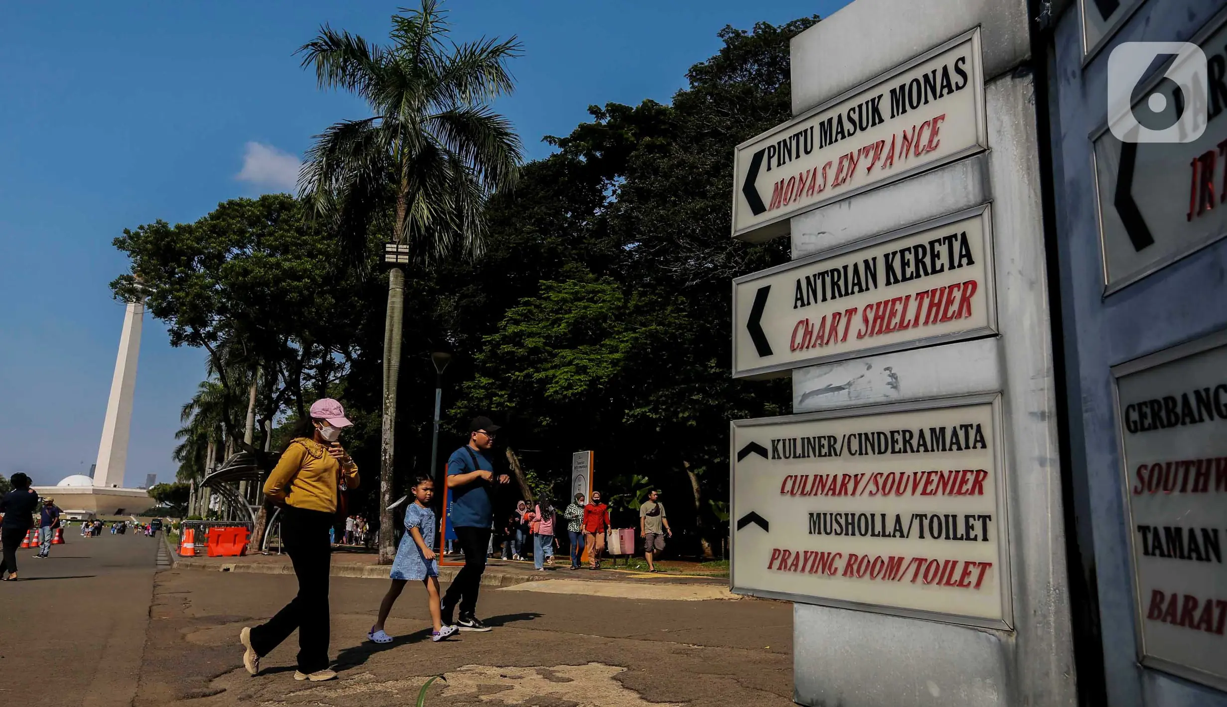 Libur Panjang Isra Miraj Dan Imlek 2024 Kawasan Monas Ramai Dikunjungi