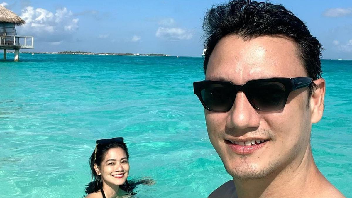 6 Potret Titi Kamal Dan Christian Sugiono Liburan Ke Maldives Lagi