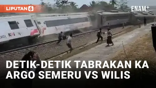 Video Mencekam Ka Argo Semeru Ditabrak Argo Wilis Dalam Posisi Anjlok