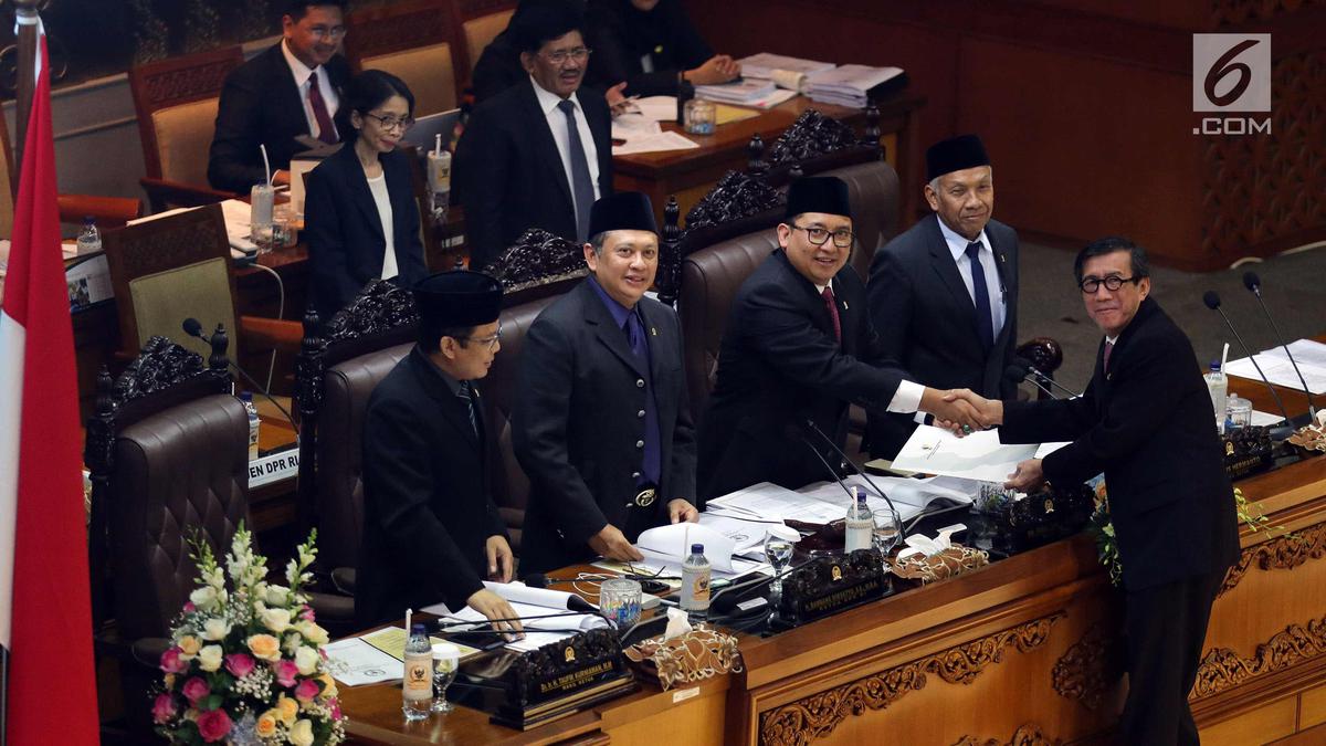 Foto Dpr Sahkan Revisi Undang Undang Md3 Foto