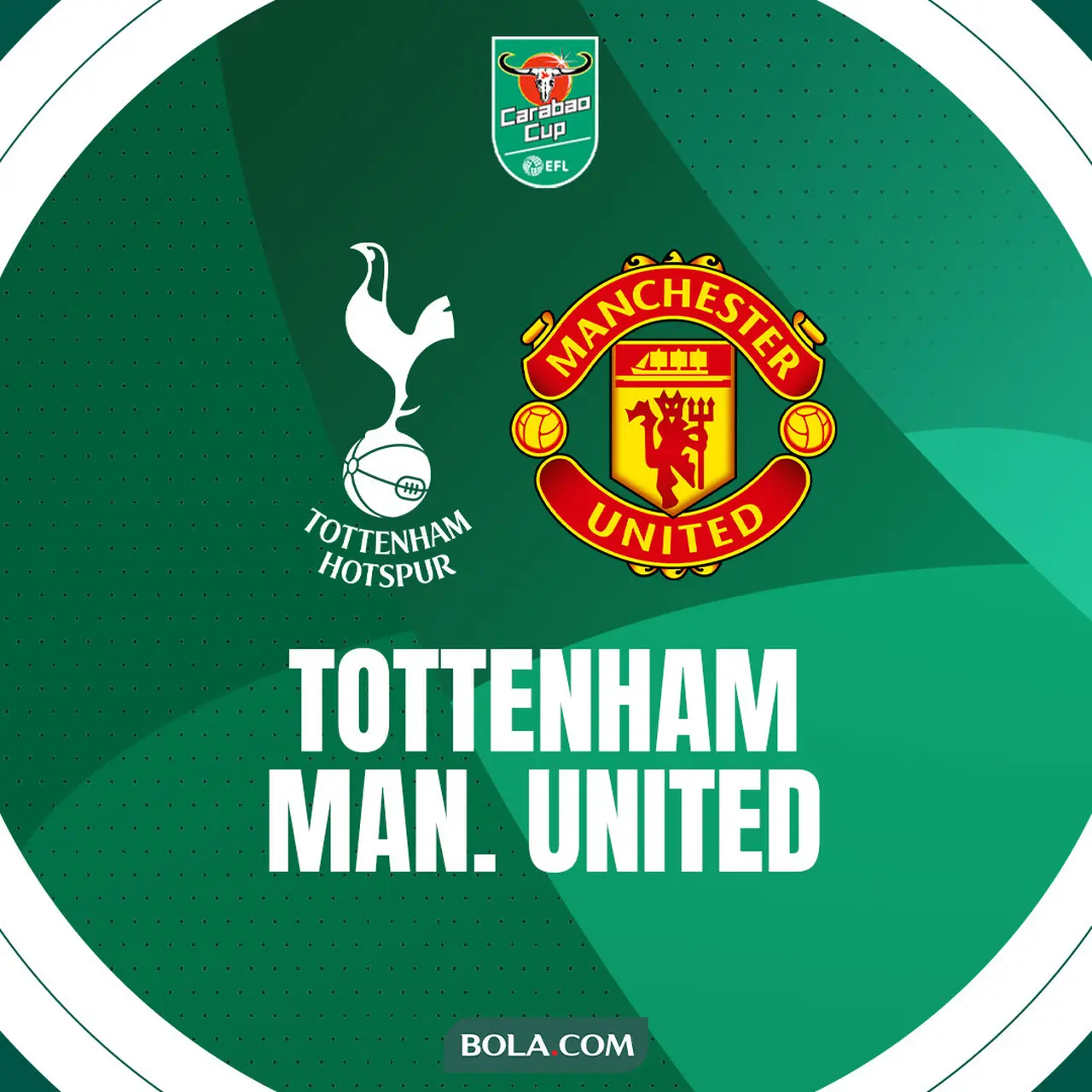 Link Live Streaming Carabao Cup Tottenham Hotspur Vs Manchester United