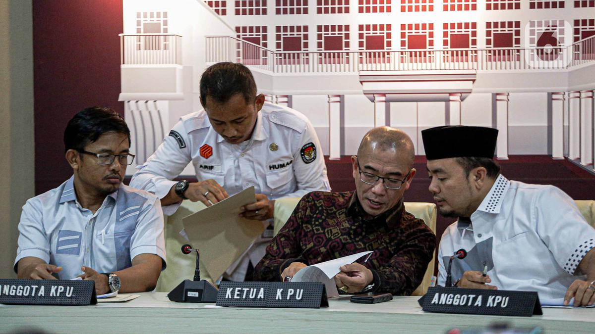 Resmi Kpu Tetapkan Tiga Capres Cawapres Pemilu 2024 Foto