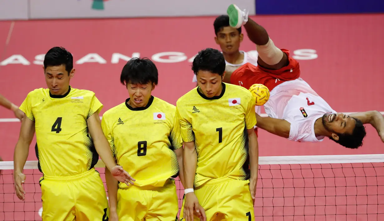 Foto Libas Jepang Sepak Takraw Putra Sumbang Emas Ke 31 Untuk