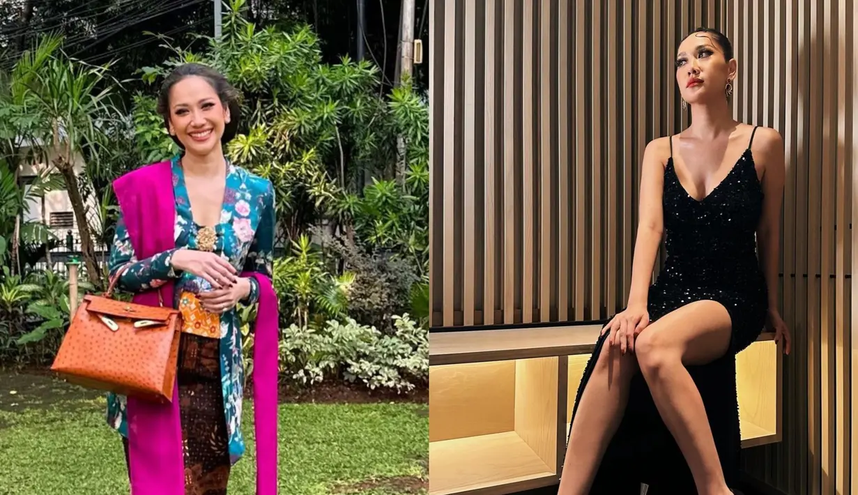 Gaya Glamor Klasik Bunga Citra Lestari Dengan Dress Minimalis Setelah