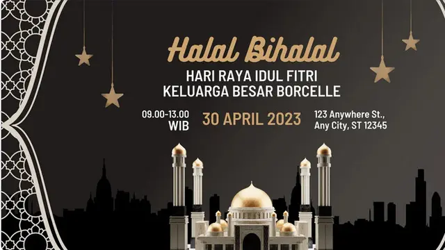 8 Contoh Spanduk Halal Bihalal Keluarga Besar Begini Cara Membuatnya