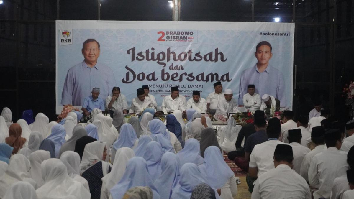 Relawan Prabowo Gibran Gelar Istighosah Dan Doa Bersama Untuk Pemilu