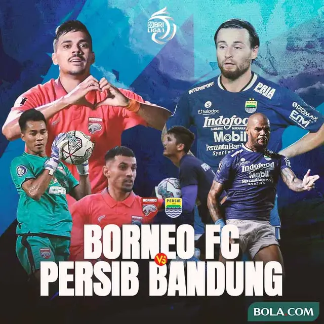 Duel Antarlini Borneo Fc Vs Persib Di Bri Liga 1 Sengit Di Setiap Area