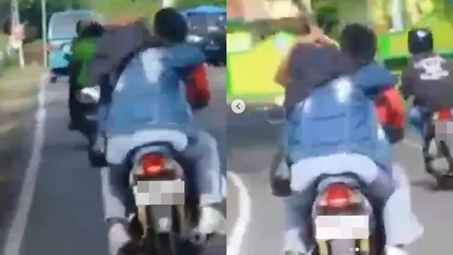 Viral Dua Sejoli Di Bulukumba Naik Motor Ugal Ugalan Sambil Bermesraan