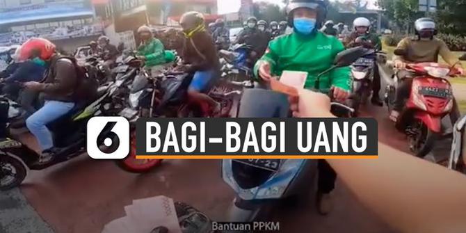 Video Viral Doni Salmanan Bagi Bagi Uang Ke Ojol Dan Pemotor Di