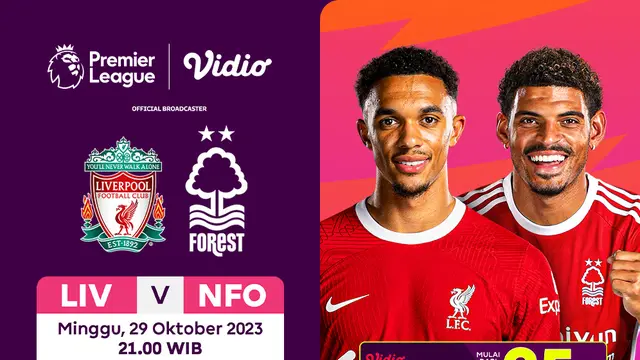 Link Live Streaming Liga Inggris Di Vidio Liverpool Vs Nottingham