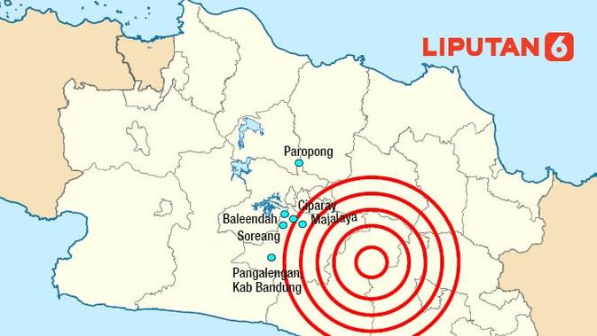 Infografis Gempa Bandung Dan Pergerakan Sesar News