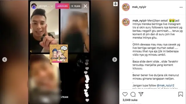 Niko Al Hakim Dituding Lakukan Pelecehan Seksual Saat Saat Live Di