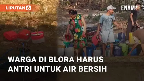 Video Kekeringan Warga Di Blora Harus Antri Untuk Dapatkan Air Dari