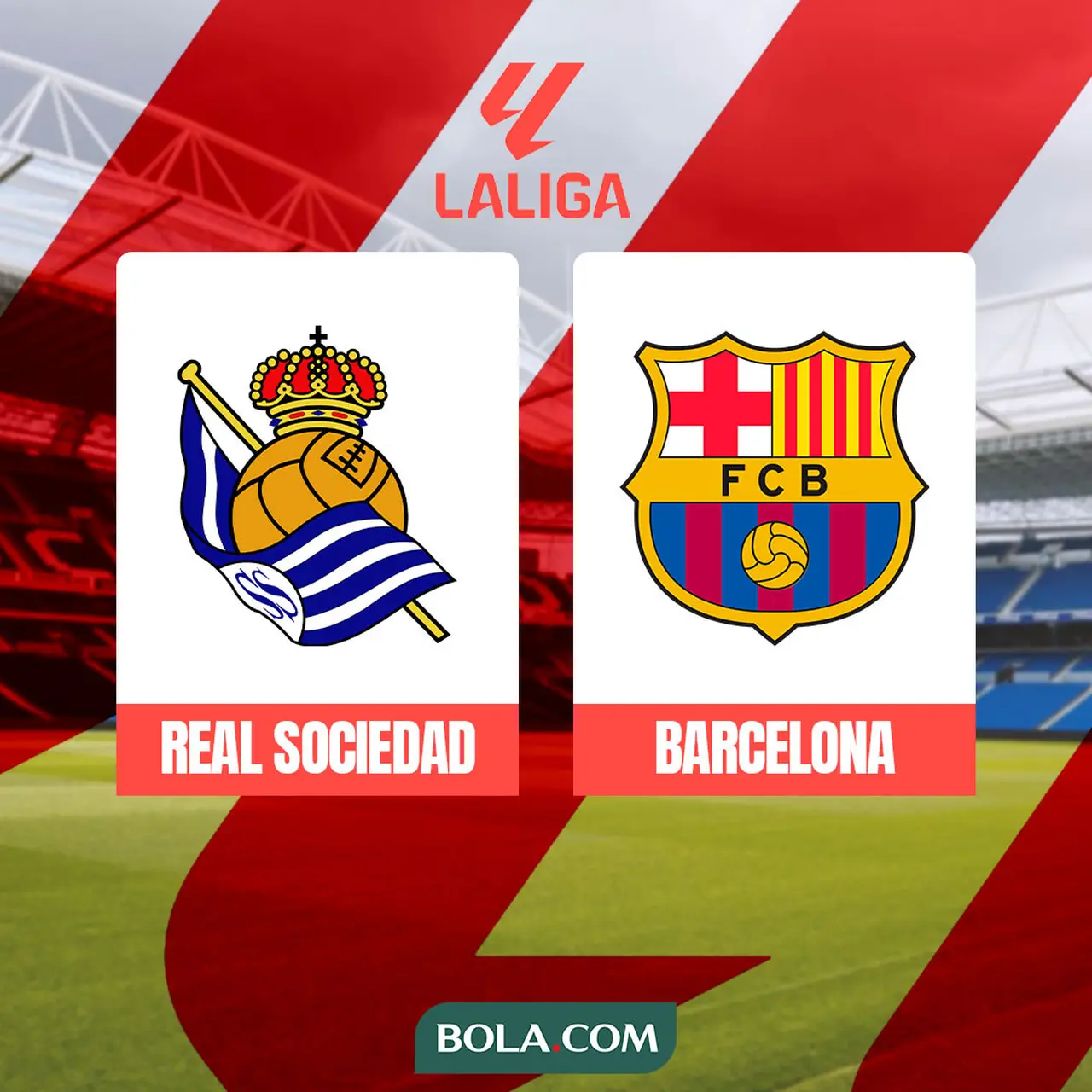 Link Live Streaming Laliga Spanyol Real Sociedad Vs Barcelona Di Vidio