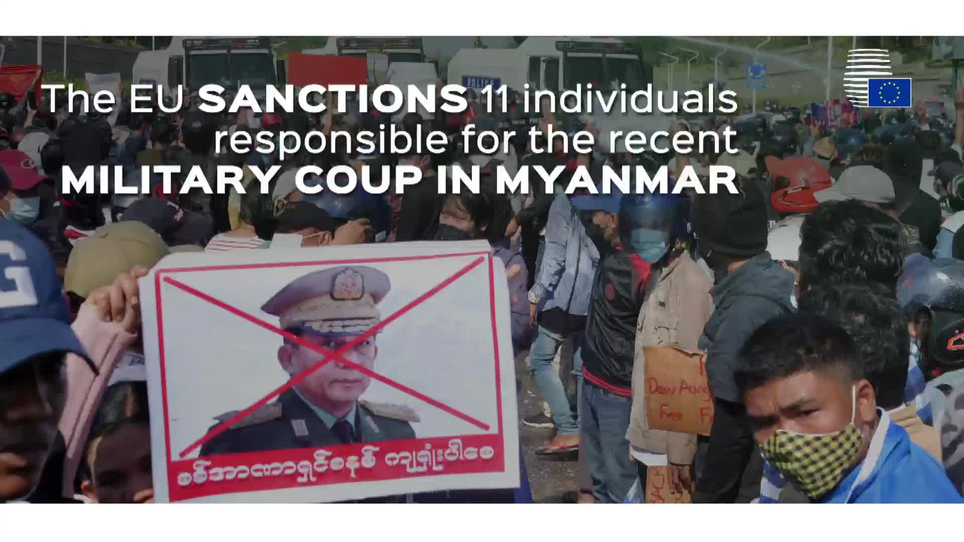 Myanmarburma Eu Sanctions 11 People Over The Recent Military Coup And