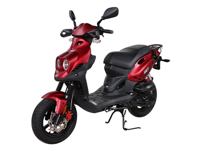 2023 Genuine Scooters Roughhouse 50 Sport Matte Red Scooters