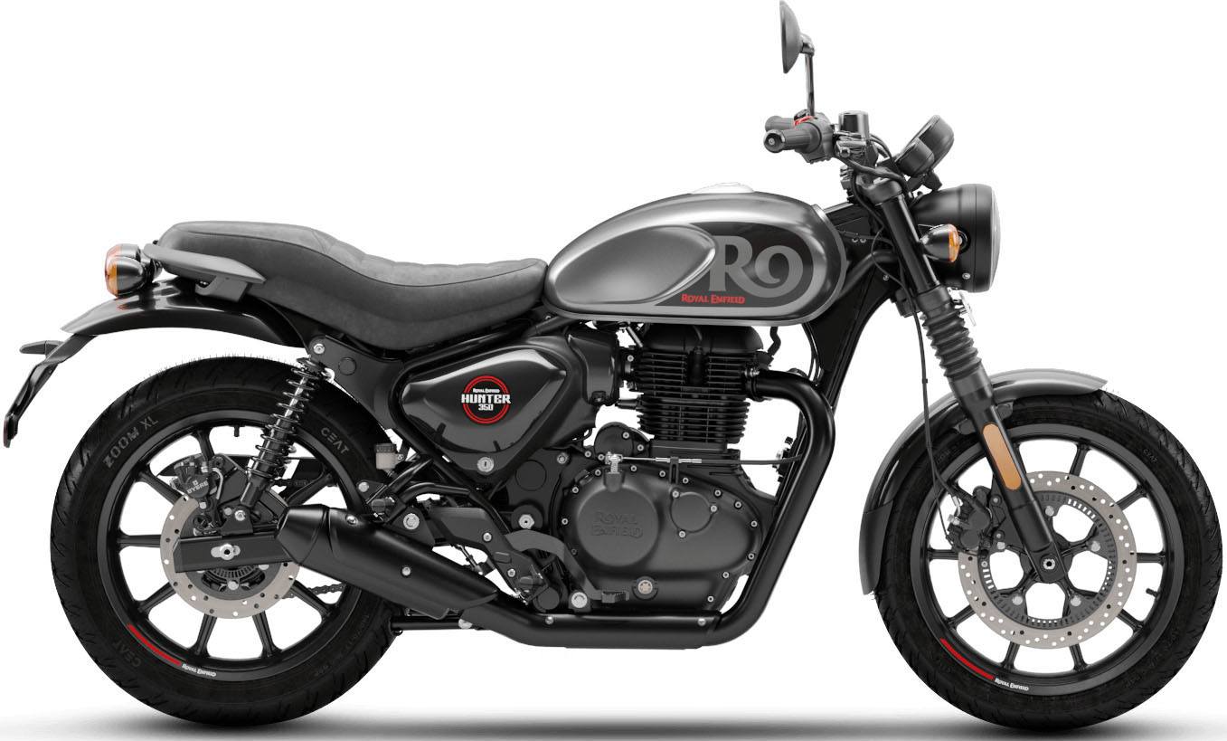 New 2023 Royal Enfield Hunter 350 Dapper Grey Motorcycles Near