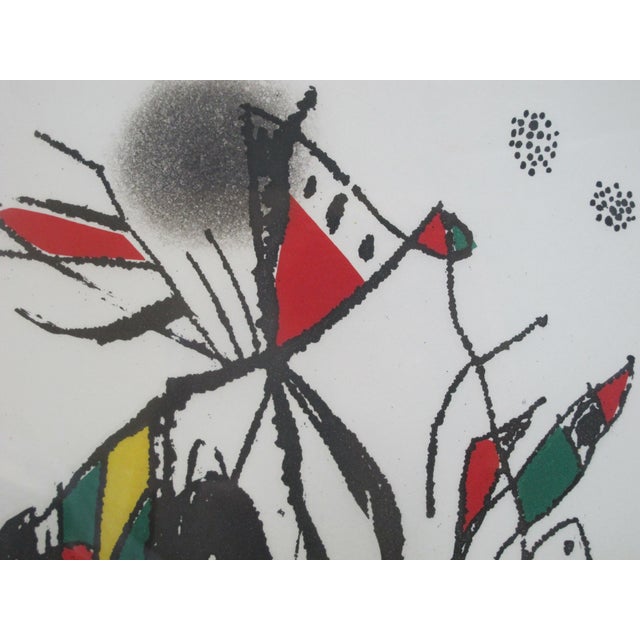 Joan Miro Signed Limited Edition Color Etching Escalade De La Butte