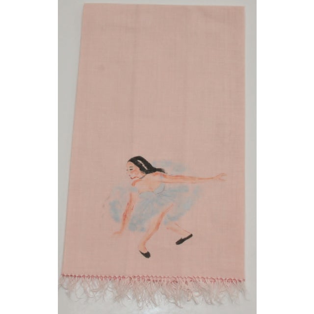 Painted Pink Ballerina Hand Towel Chairish