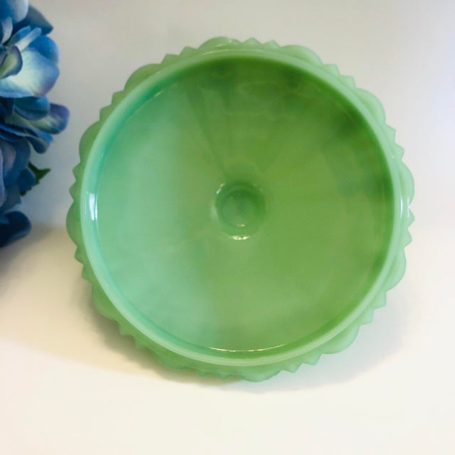 Vintage Anchor Hocking Fire King Jadeite Lidded Candy Dish Chairish