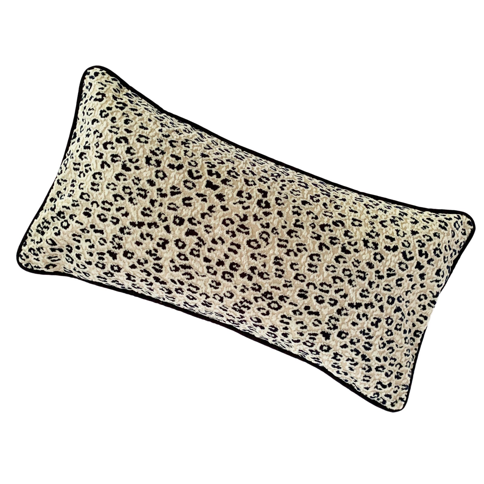 Handmade Raised Velvet Leopard Print Lumbar Pillow 27 X 14 Chairish