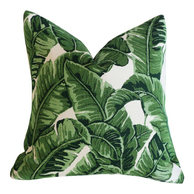 Sunbrella Outdoor Banana Leaf Pillow Cover 16x16 Chairish