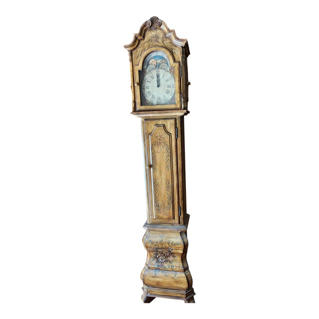 Hand Painted Grandfather Clock By Pulaski Furniture Company Chairish