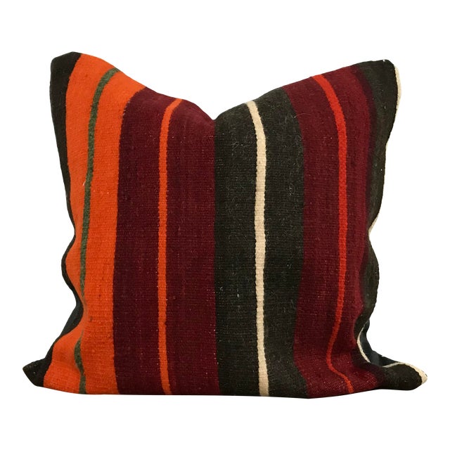 Turkish Stripe Design Tribal Kilim Pillow Cover Chairish