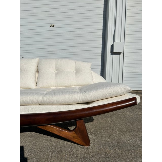 1960s Expertly Restored Adrian Pearsall Armless Gondola Sofa For Craft