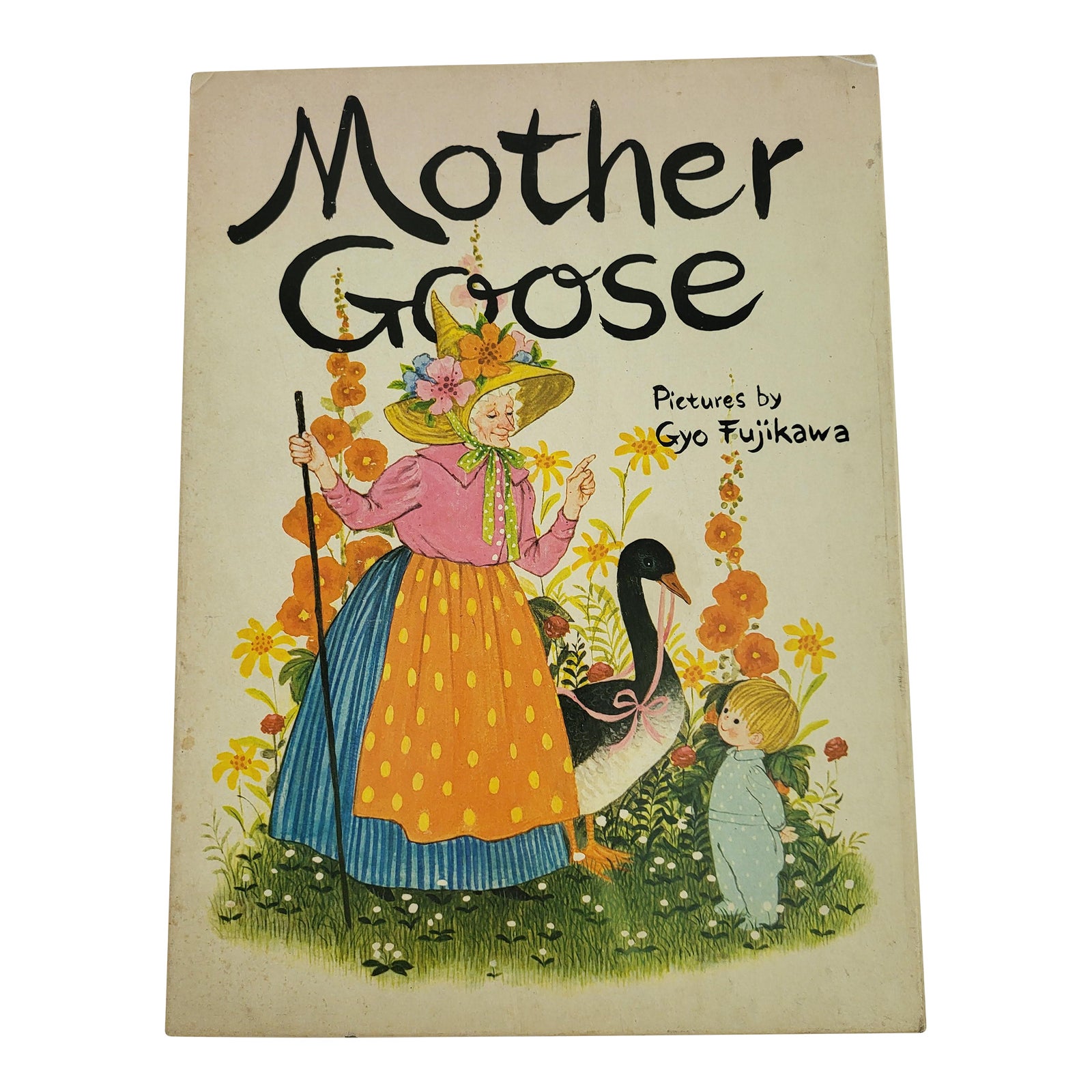 1968 Mother Goose Hardcover Book Illustrated By Gyo Fujikawa Chairish