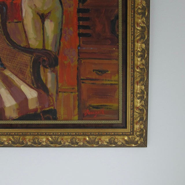 Late 20th Century Model In Trinidad Studio Jae Dougall Fauvist Nude