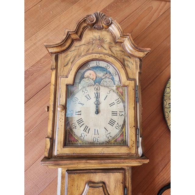 Hand Painted Grandfather Clock By Pulaski Furniture Company Chairish