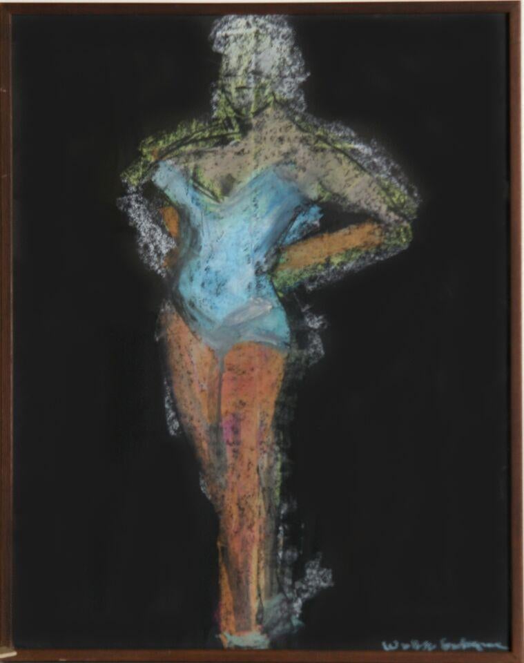 W Gutman Cirker Female Figure Pastel Drawing Chairish