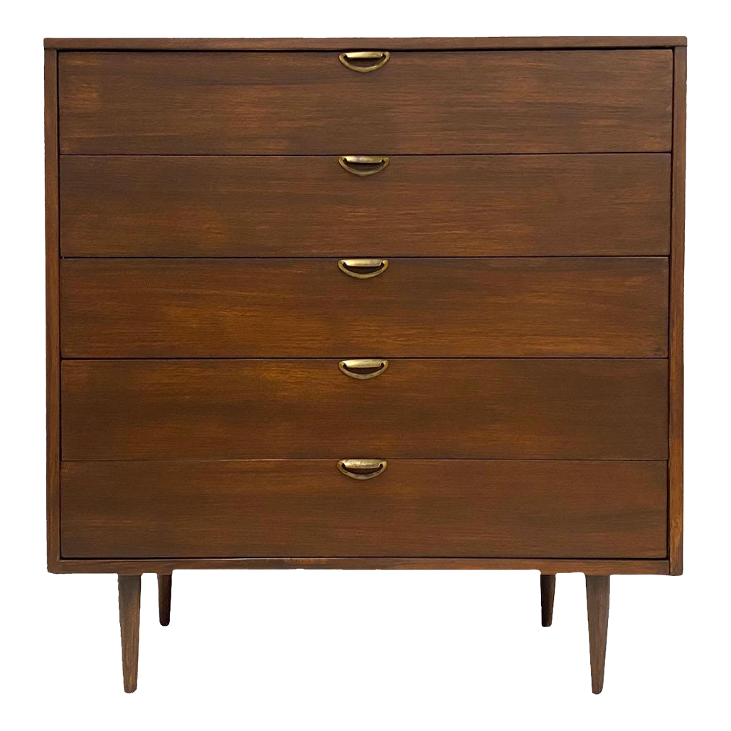 1950s Vintage Mid Century Modern Dresser In Wood Chairish