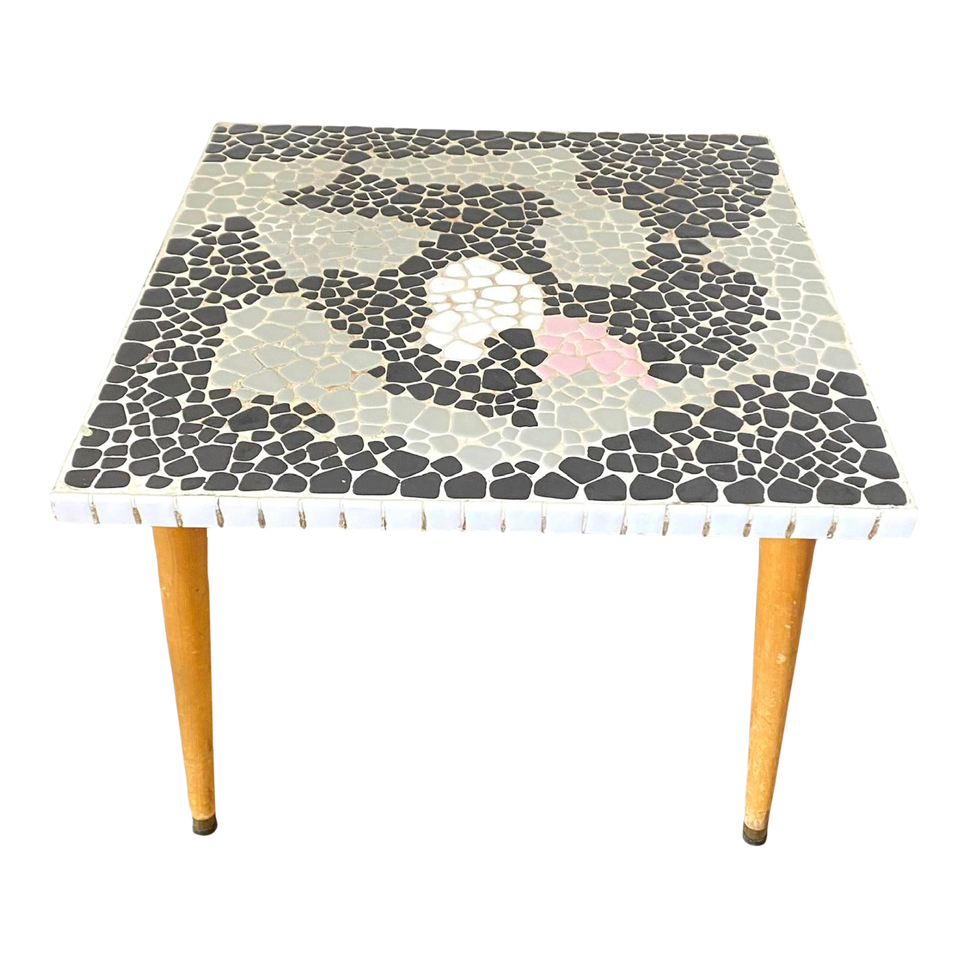 Mid Century Mosaic Table Petite Side Table Indoor Outdoor Furniture